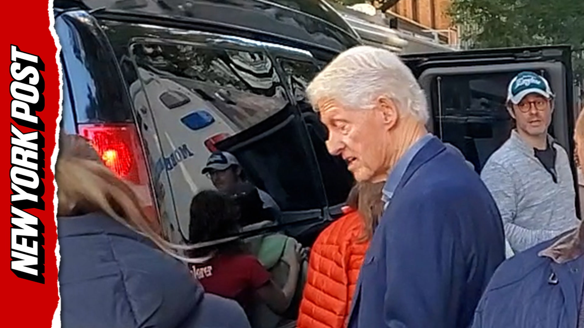 Bill Clinton emerges with bandage on his nose as daughter Chelsea ...
