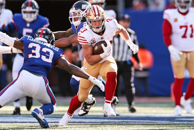 Christian McCaffrey makes NFL history in 49ers’ win over Giants