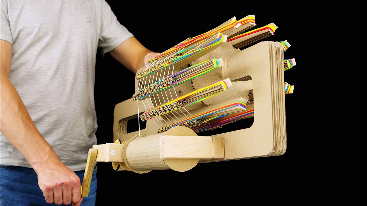 How to Build Amazing Rubber Band Machine Gun