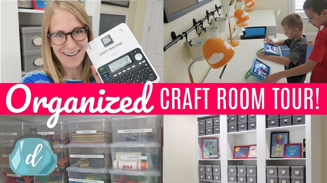 Budget craft room organization ideas | Back to school room tour & makeover!