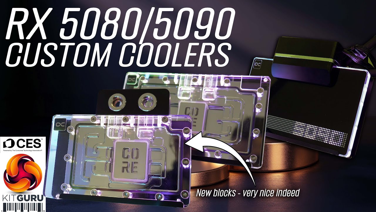 CES 2025: Alphacool RTX 5080/5090 GPU coolers (approved by Nvidia)