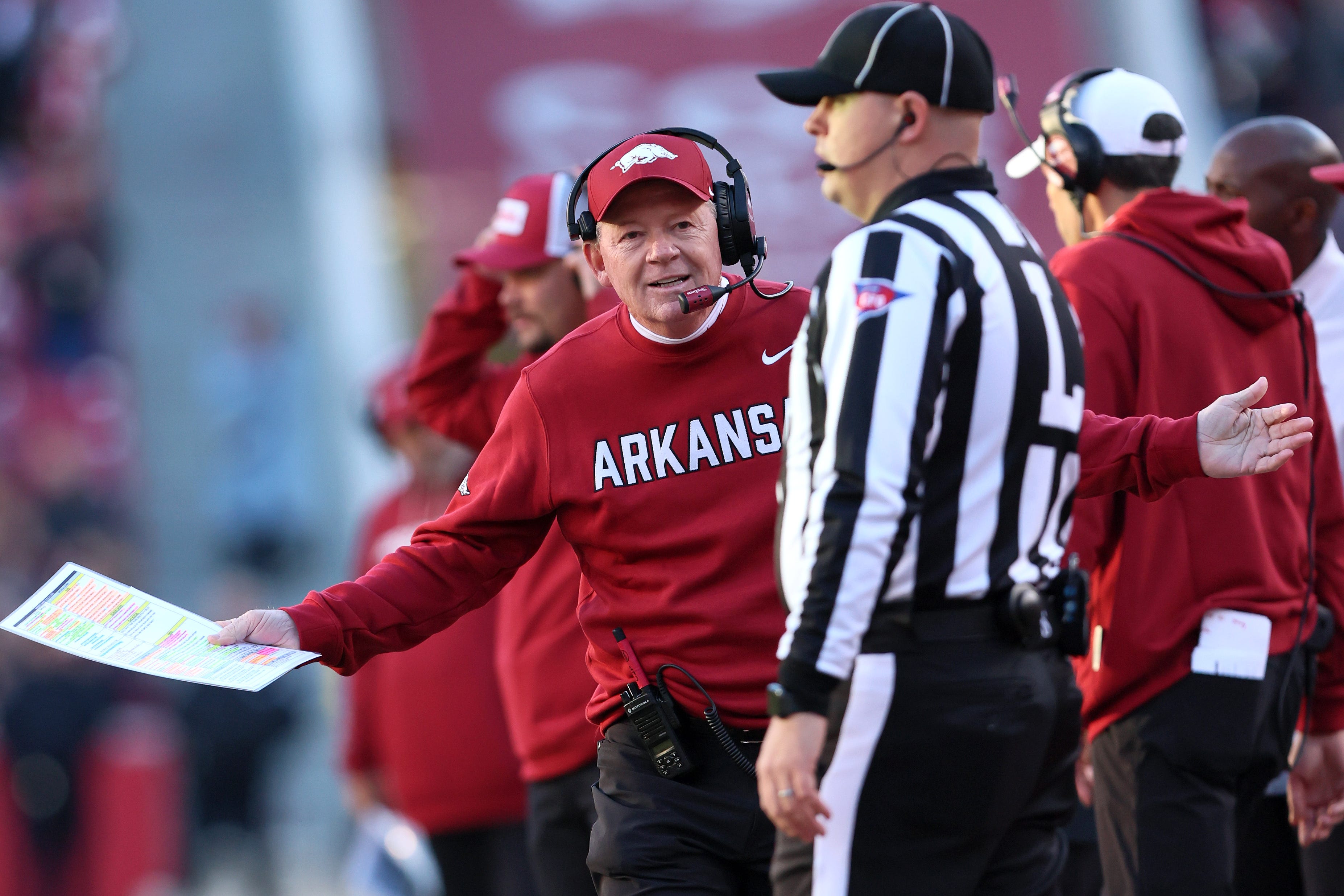 Watch Arkansas football block a punt and return it for a touchdown ...
