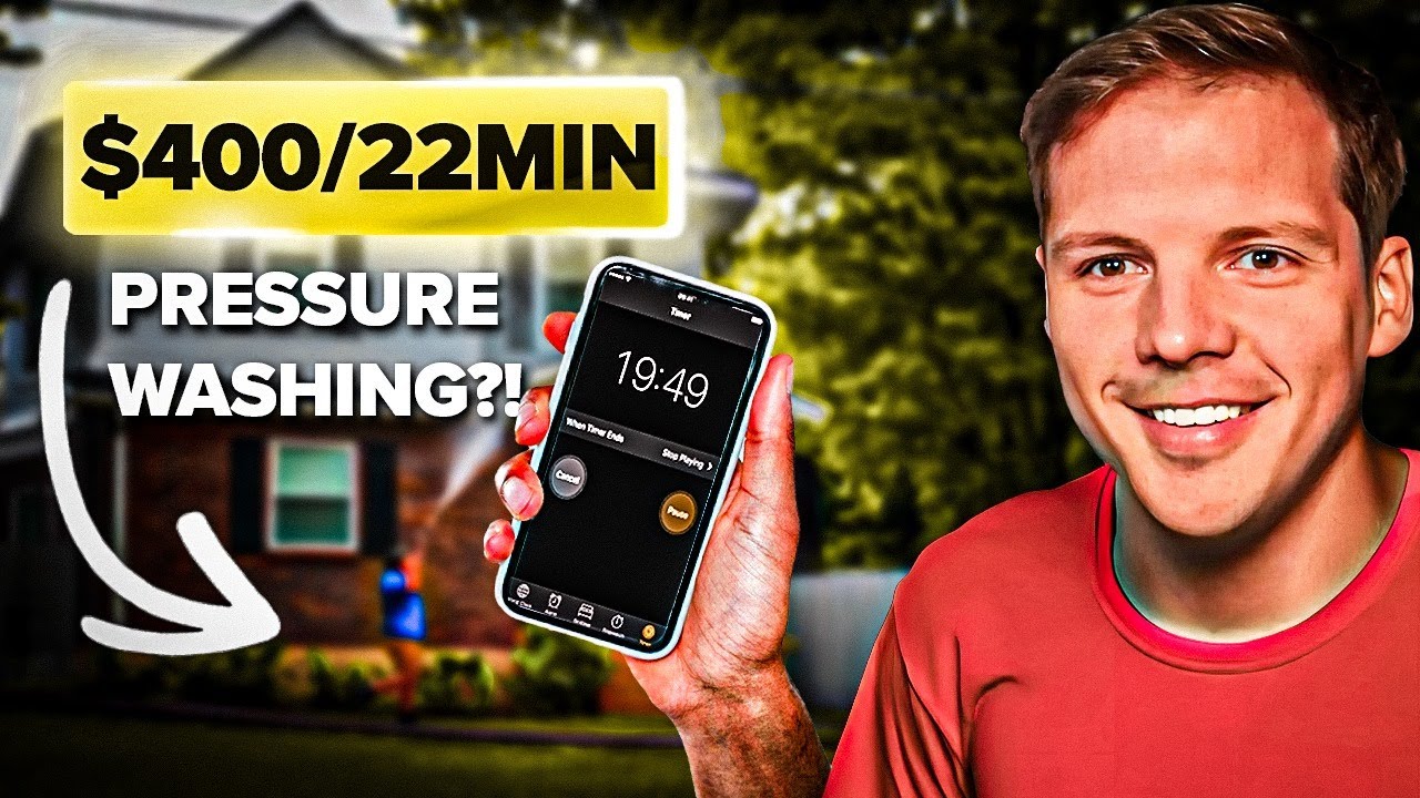 Pressure washing a 4,825 square foot home in 22 minutes with no edits