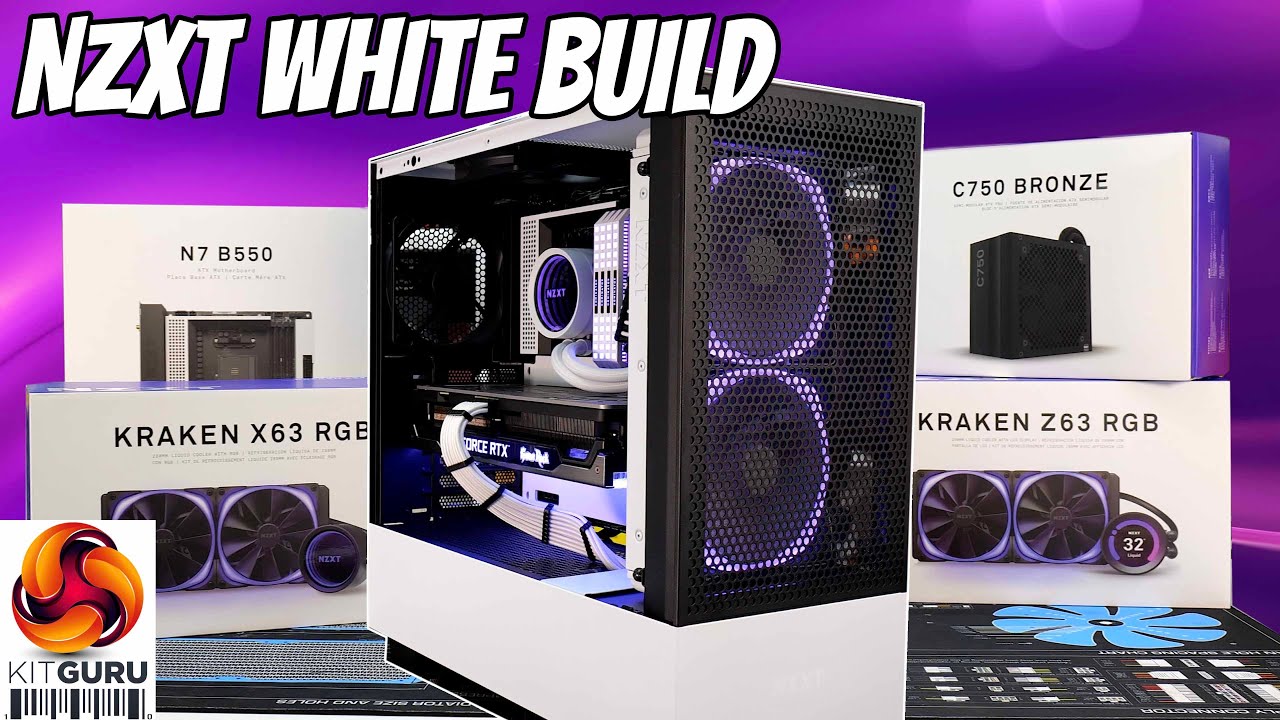 NZXT white build featuring H510 Flow