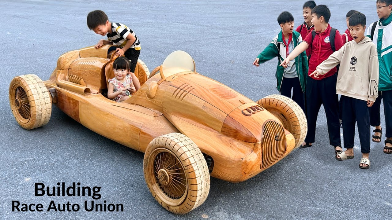 90 days building Audi race car - Auto Union Type D 1938 for my daughter