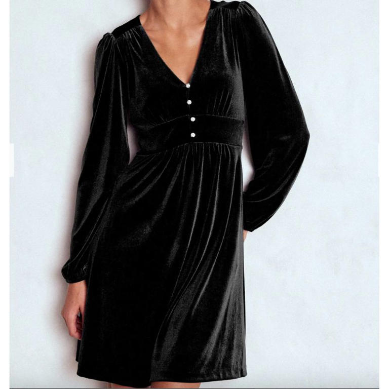 Party season and velvet go hand in hand and this luxe-looking dress is ...