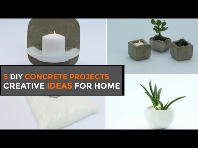 5 DIY concrete projects for beginners