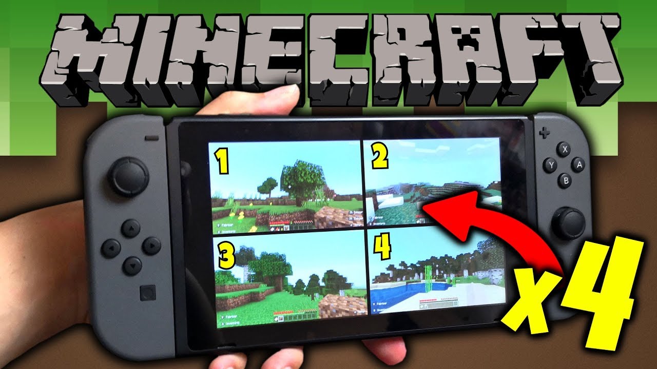 En Minecraft se pueden 2 jugadores con una Nintendo Switch 😎 y 4 también