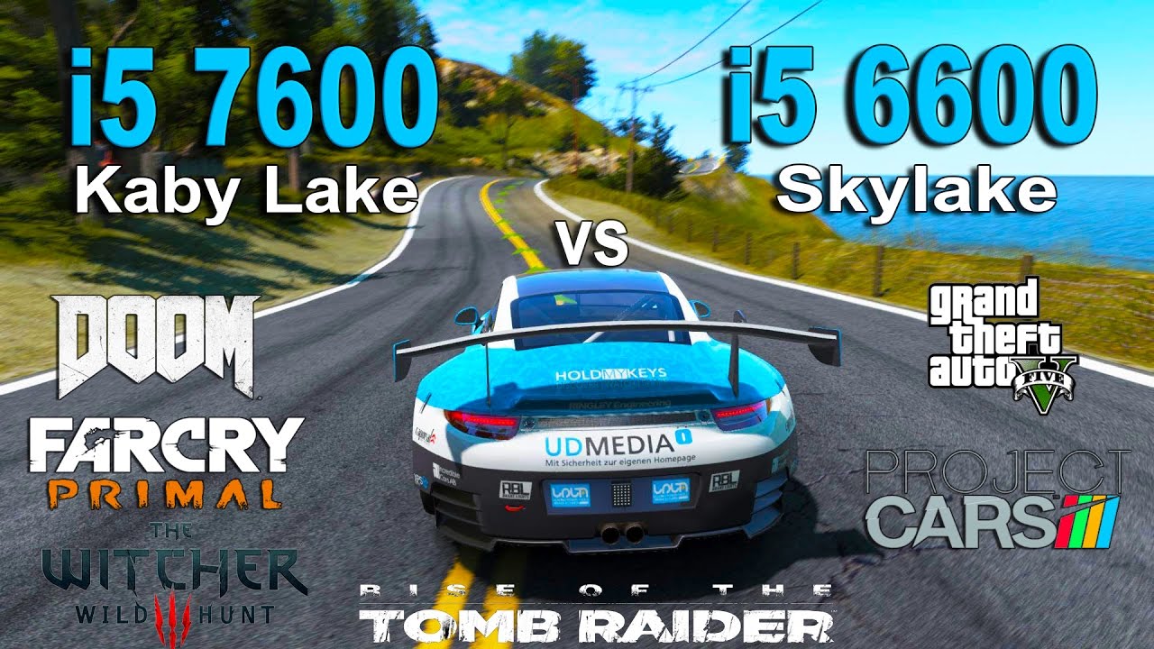 i5 7600 vs i5 6600 test in 6 games (GTX 1050 Ti)