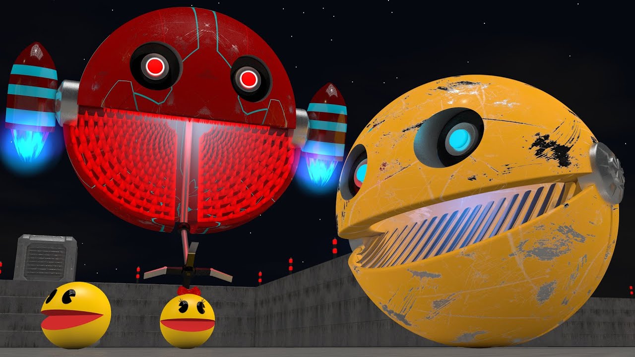 Robot Pacman vs RoboJet Monster