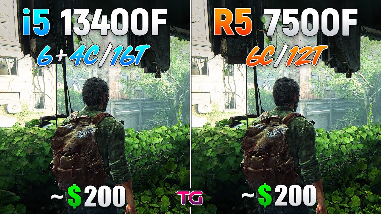 Ryzen 5 7500F vs Core i5 13400F - Test in 10 games