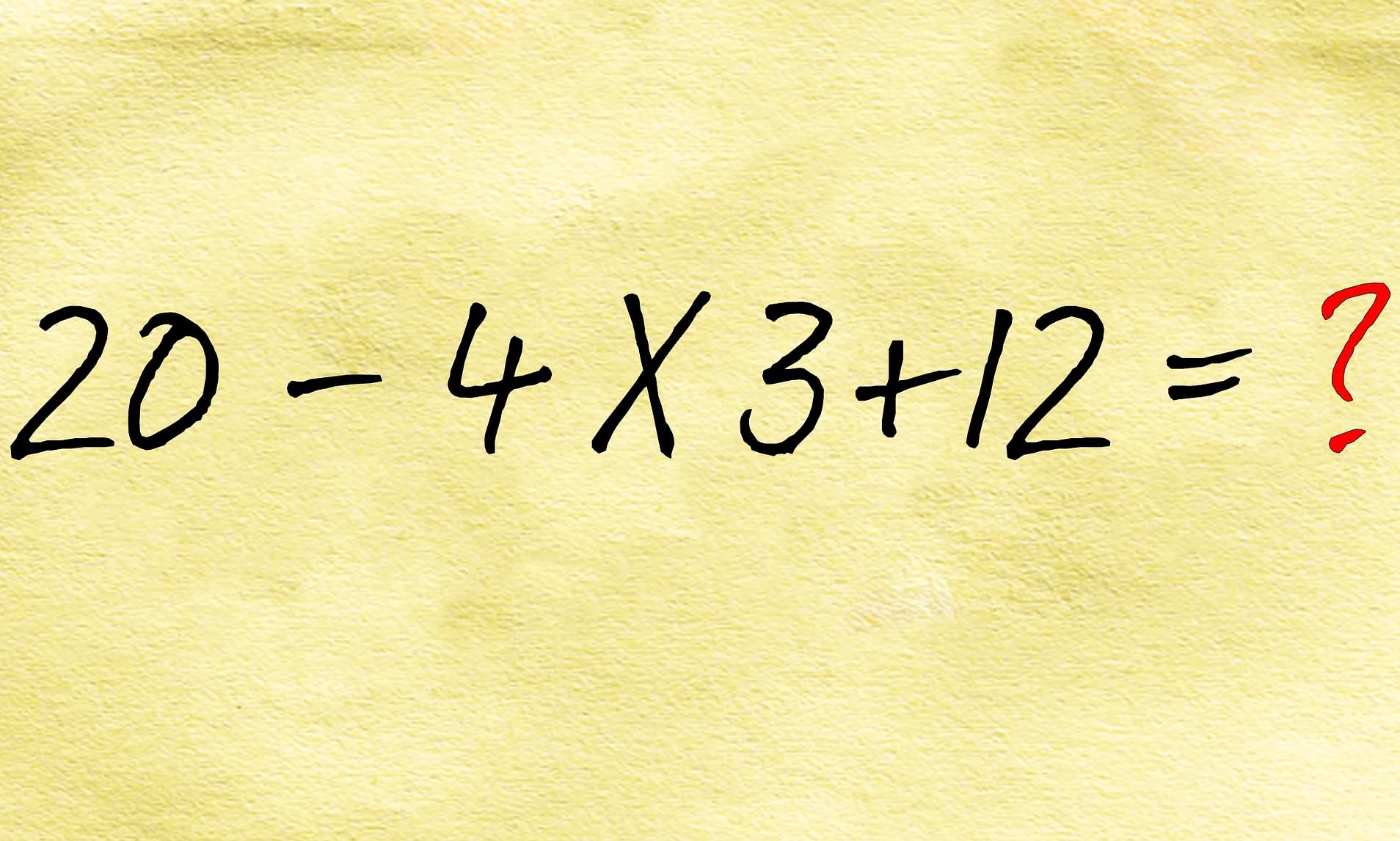 Easy-looking math problem splits people - can you get the right answer ...