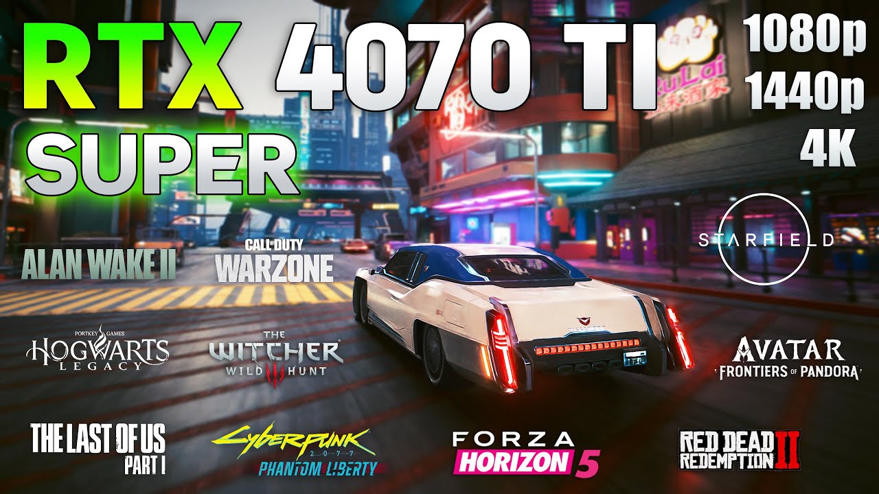 GeForce RTX 4070 Ti SUPER 16GB - Test in 10 games | 1080p | 1440p | 4K