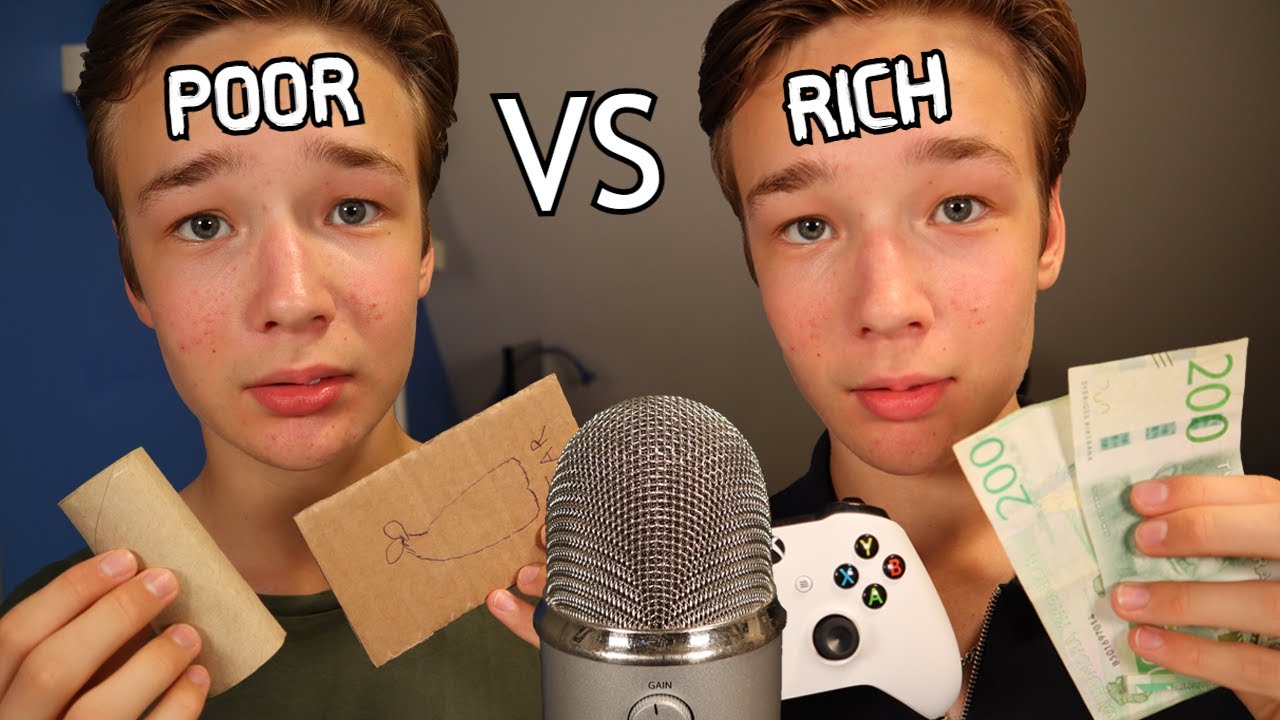 ASMR poor vs rich asmrtist