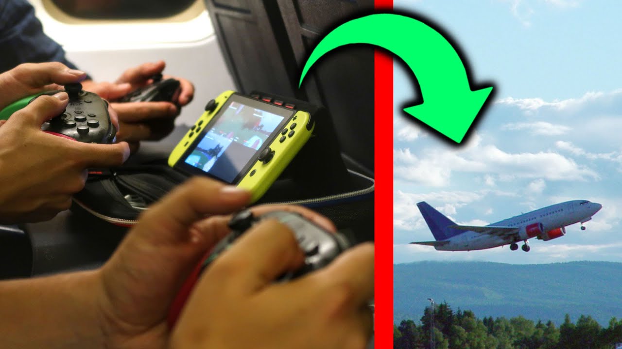Juego con la Nintendo Switch viajando en un avión 😐 ️