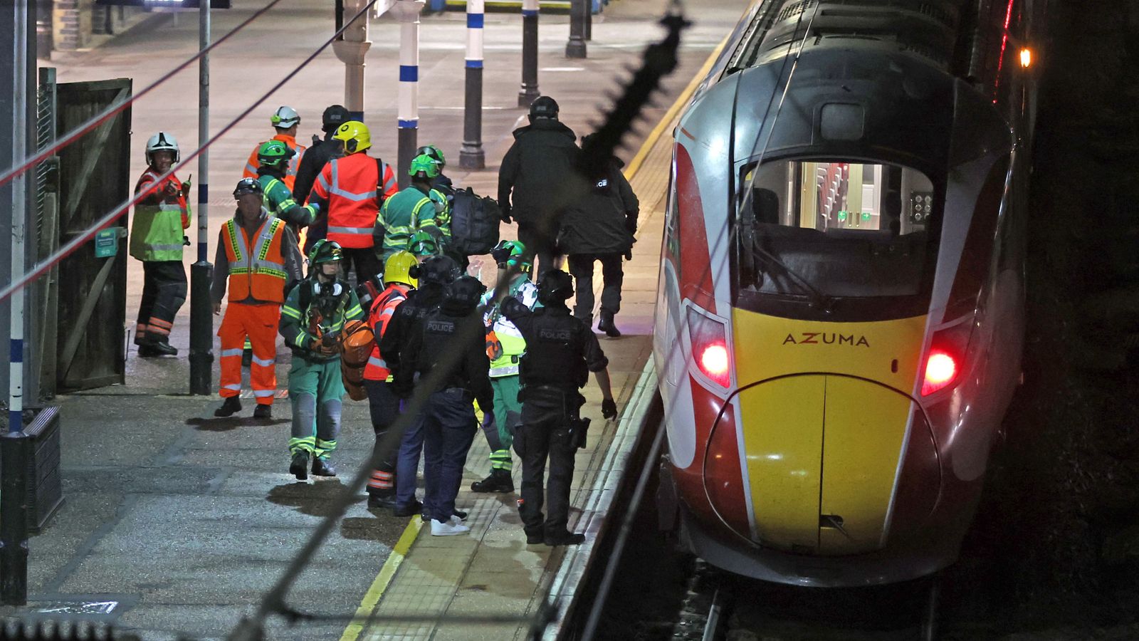 Police rehearsed a knife attack scenario on a train line in March ...