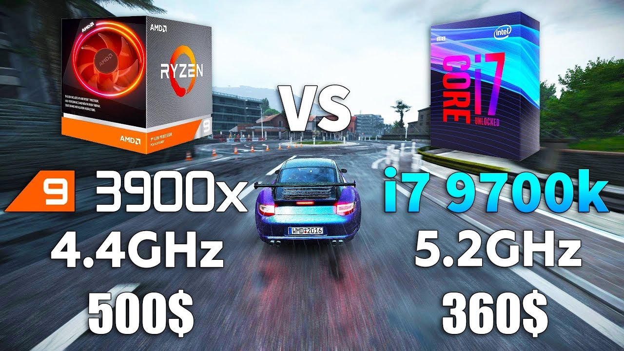Ryzen 9 3900X OC vs i7 9700K OC test in 9 games