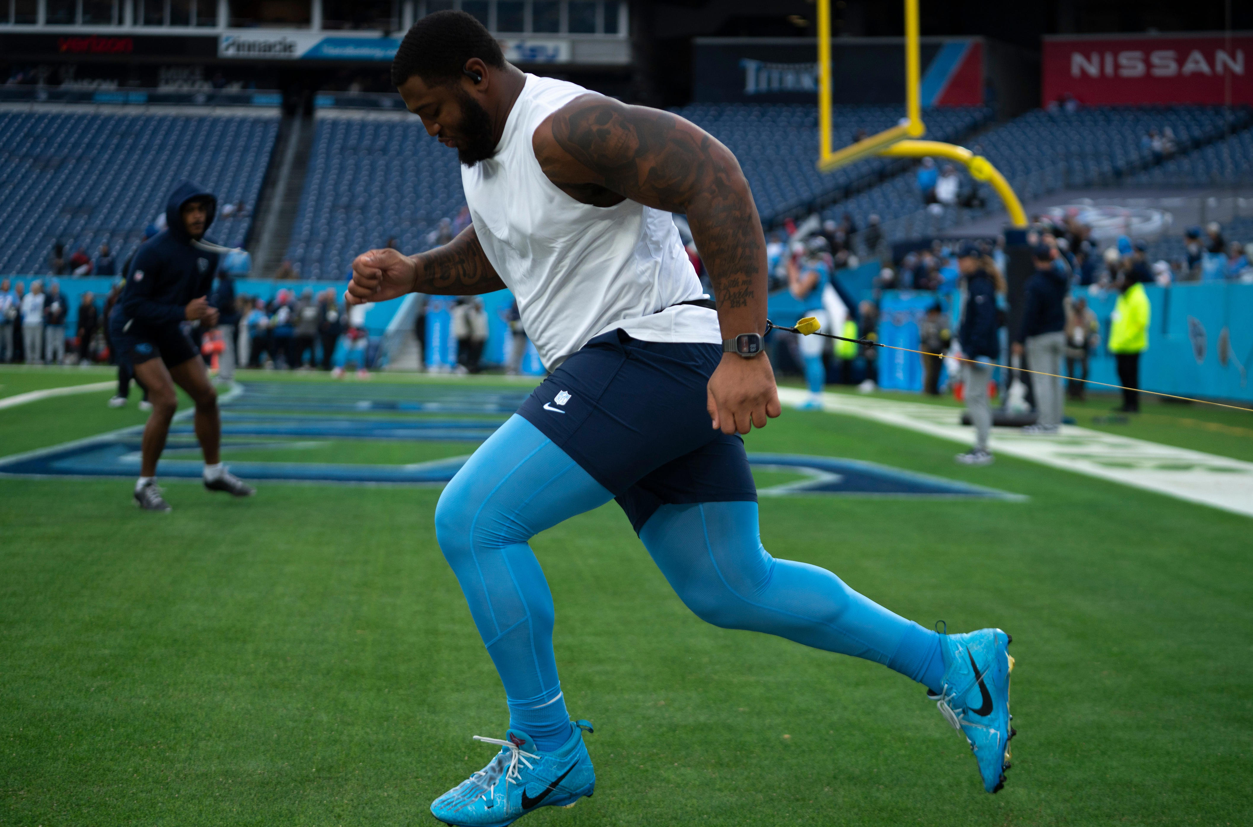 Titans' JC Latham hit a wall this time last year. Here's what he's ...