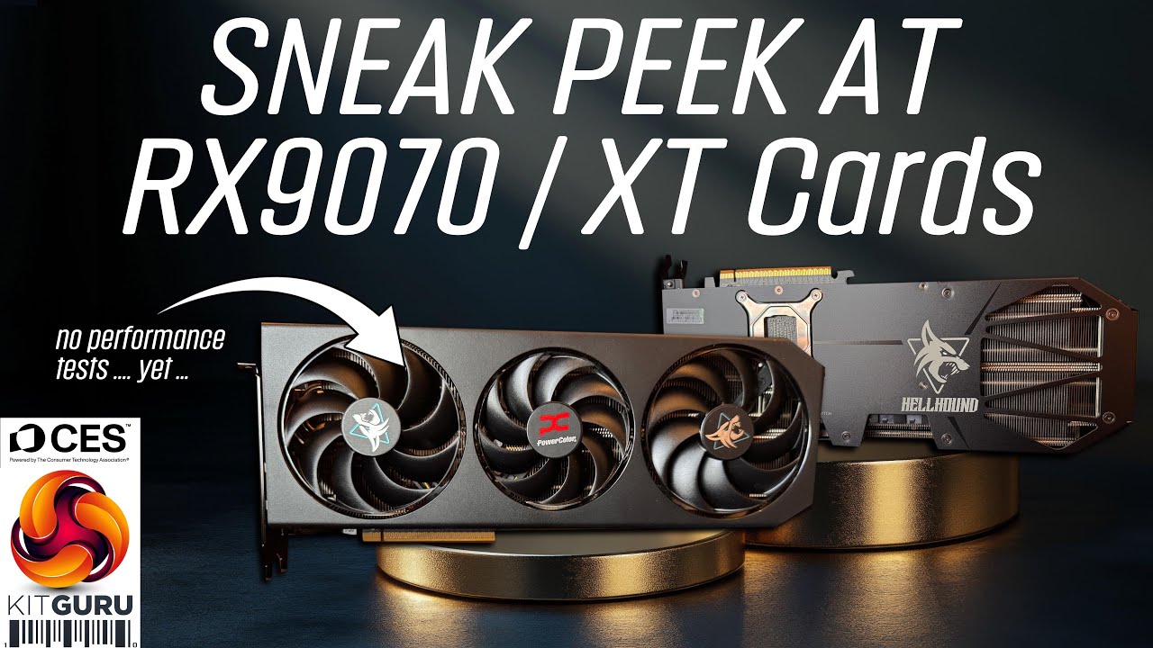 CES 2025: PowerColor RX 9070 XT cards exposed