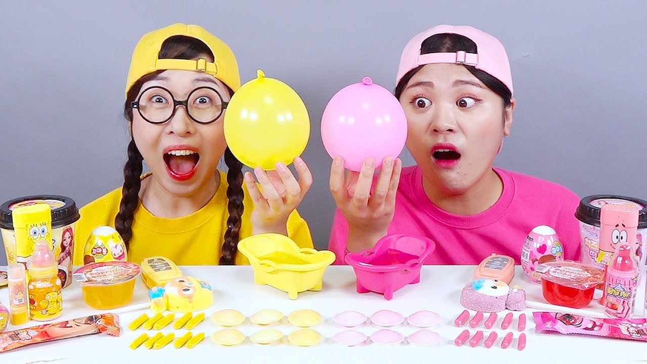 Tantangan makanan merah muda vs makanan kuning DONA Indonesia