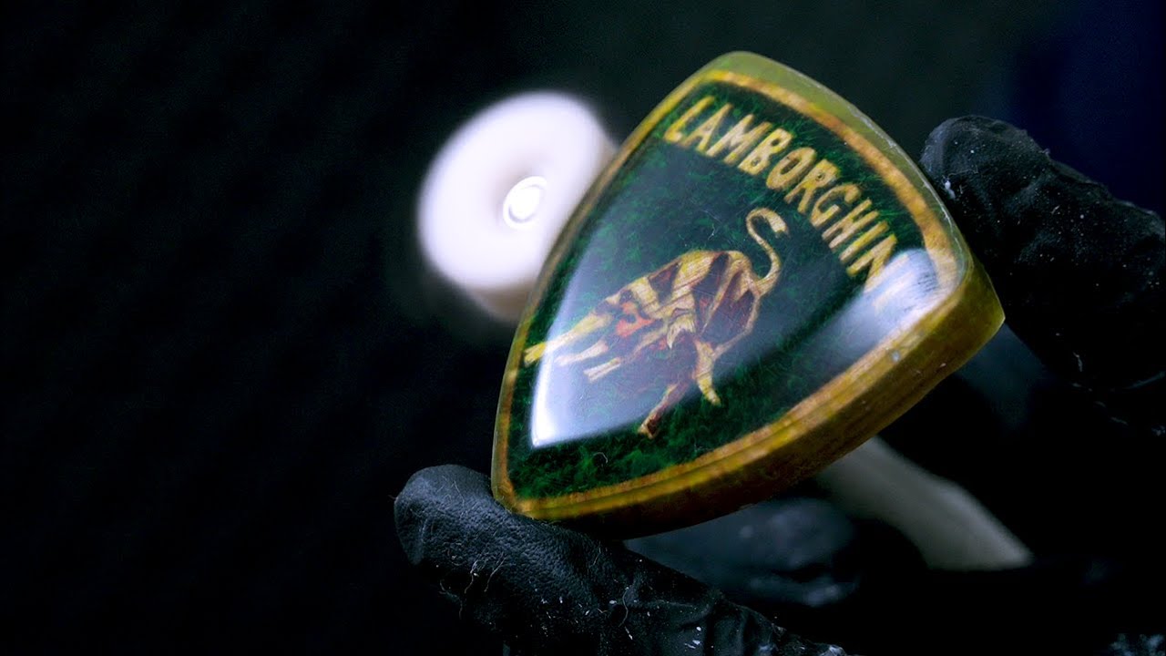 Wood carving - logo Lamborghini Sian - ND Woodworking Art