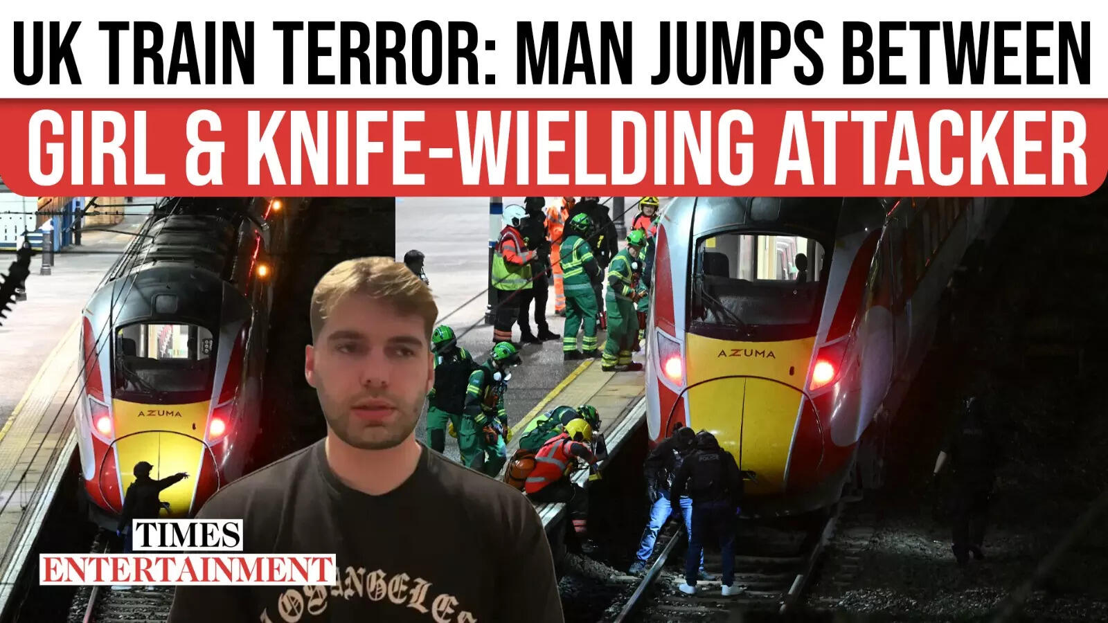 Brave Older Man Shields Girl From Knife Maniac’s Attack During Doncaster Train Stabbing