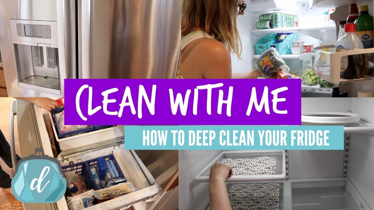 Cleaning routine 💙 How to deep clean your fridge (Dollar Tree ...