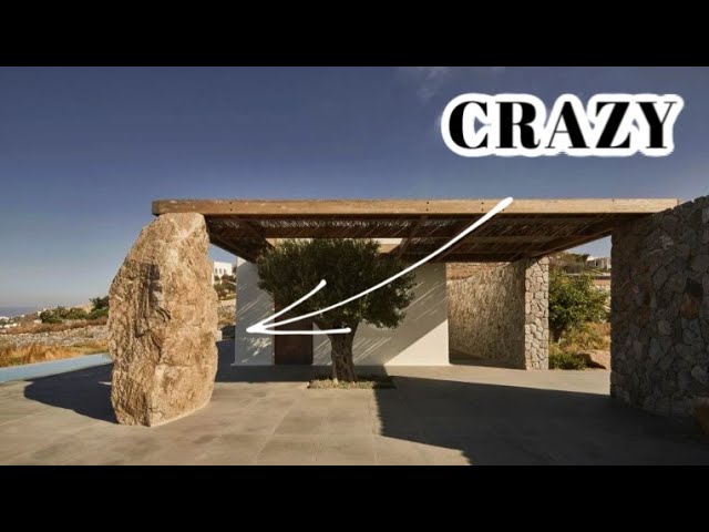 Magnificent summer house in Greece built with stone dug from the site