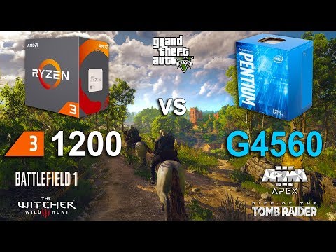 Ryzen 3 1200 vs Pentium G4560 test in 6 games