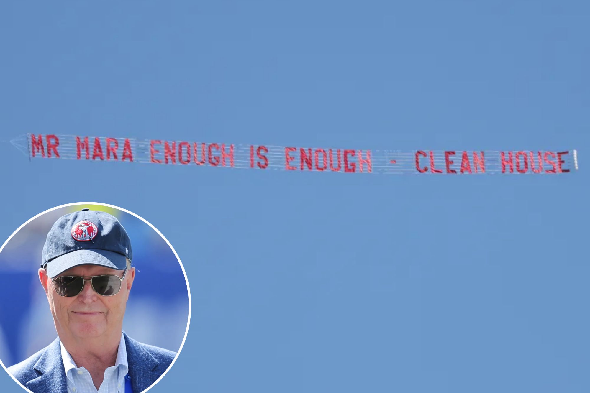 Two planes with messages for John Mara fly over MetLife Stadium before ...