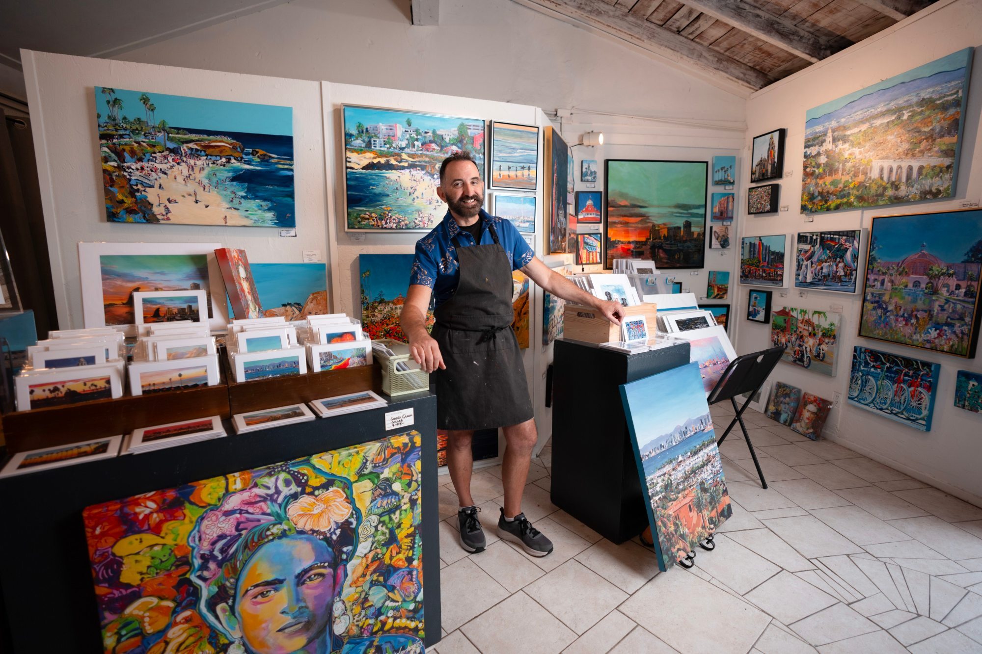 From canvas to page: An artist tells stories with his brush and his words