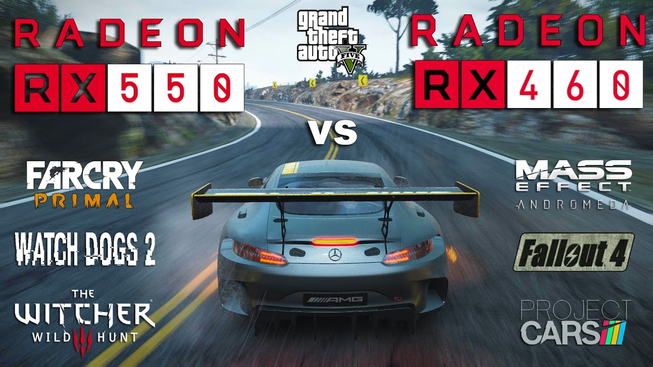 RX 550 vs RX 460 test in 7 games (Ryzen 1400)