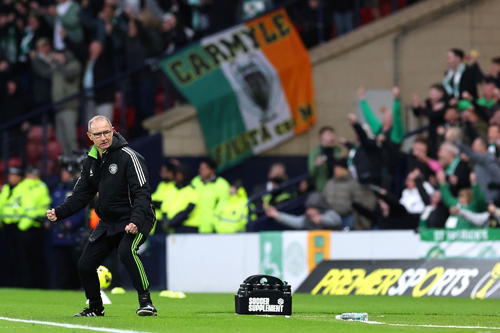 Celtic beat 10-man Rangers in extra time to reach League Cup final