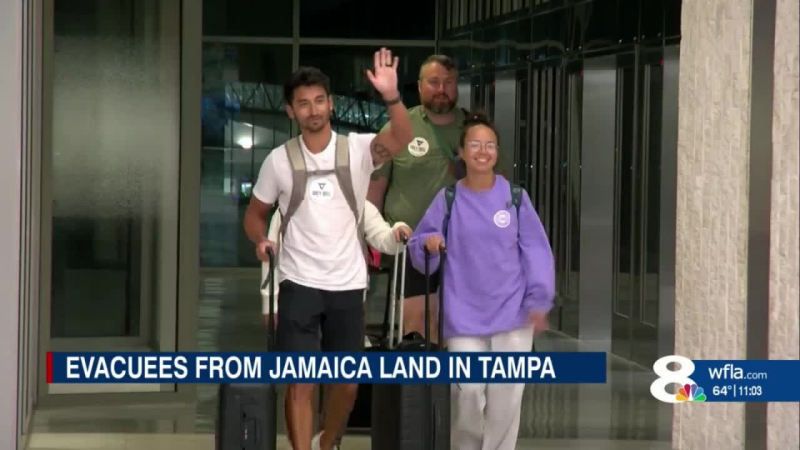 Over 300 Americans evacuated from Jamaica arrive in Tampa