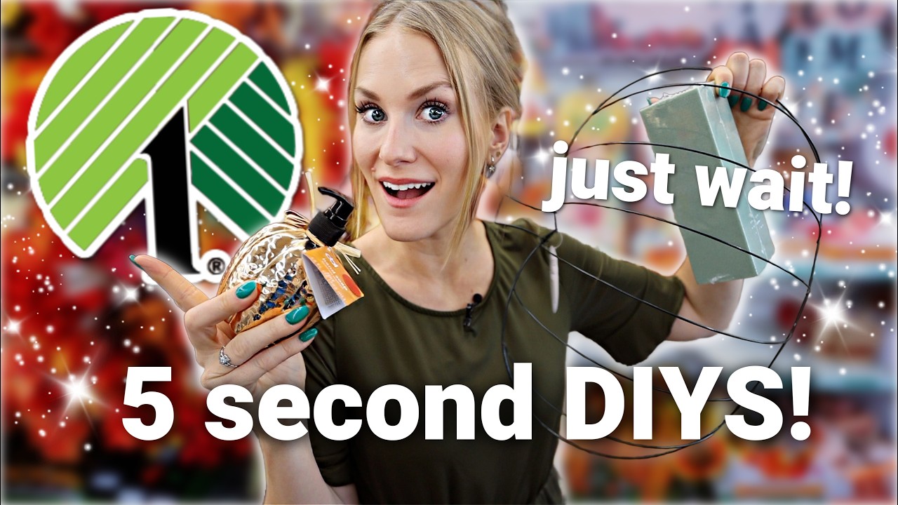 New! 🍂 5-second Dollar Tree fall DIYs you'll actually make!
