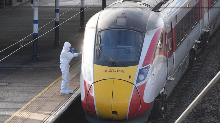 Police rehearsed a knife attack scenario on a train line in March ...