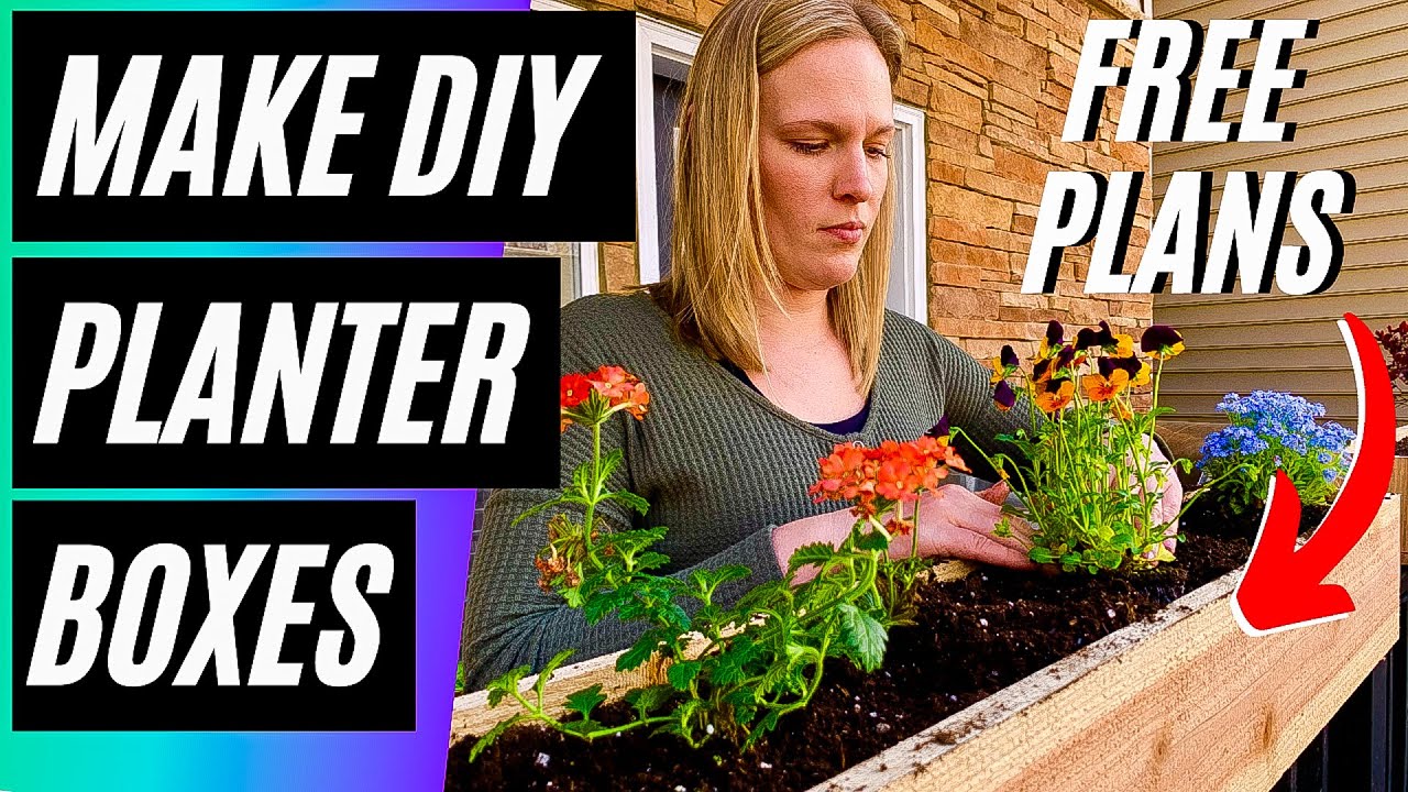 How to make a DIY planter box easily