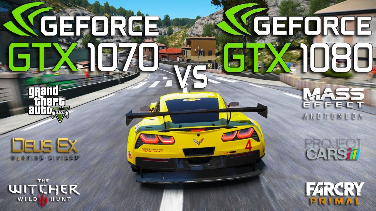 GTX 1070 vs GTX 1080 test in 6 games