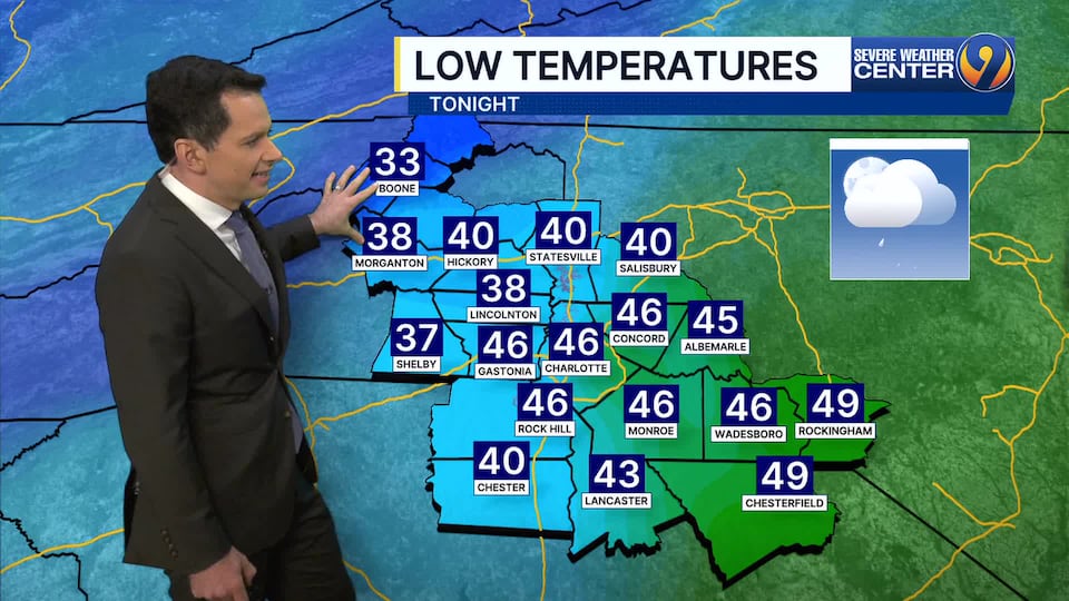Sunday night's forecast with Meteorologist Joe Puma