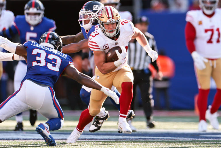 Christian McCaffrey makes NFL history in 49ers’ win over Giants