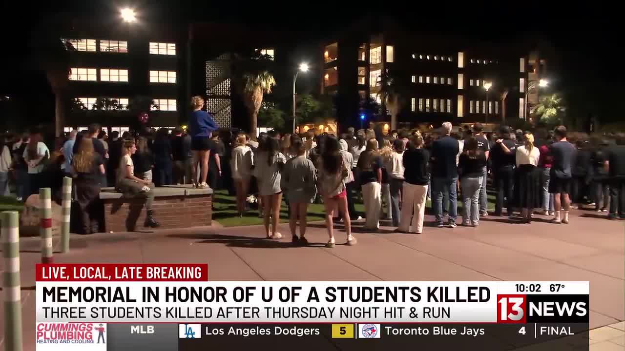 Community honors three U of A students killed in hit and run