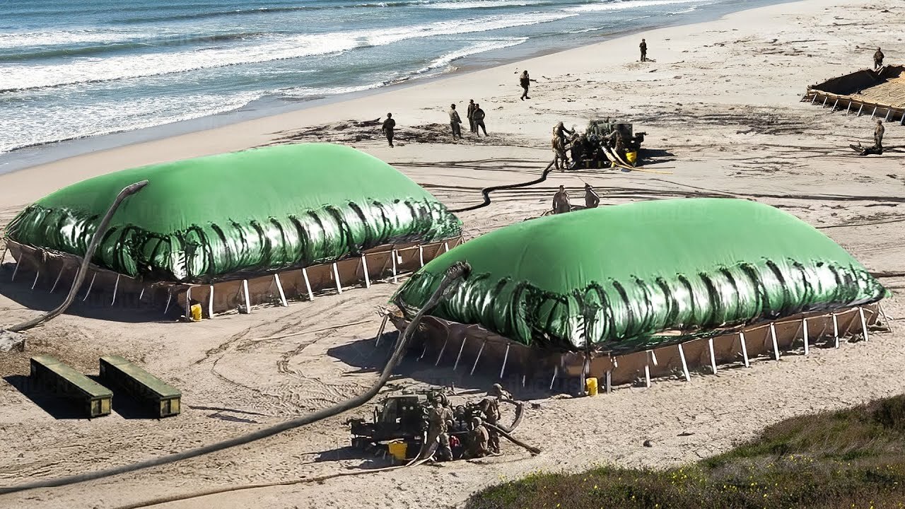 Innovative method used by US Marines to store large fuel supplies in ...