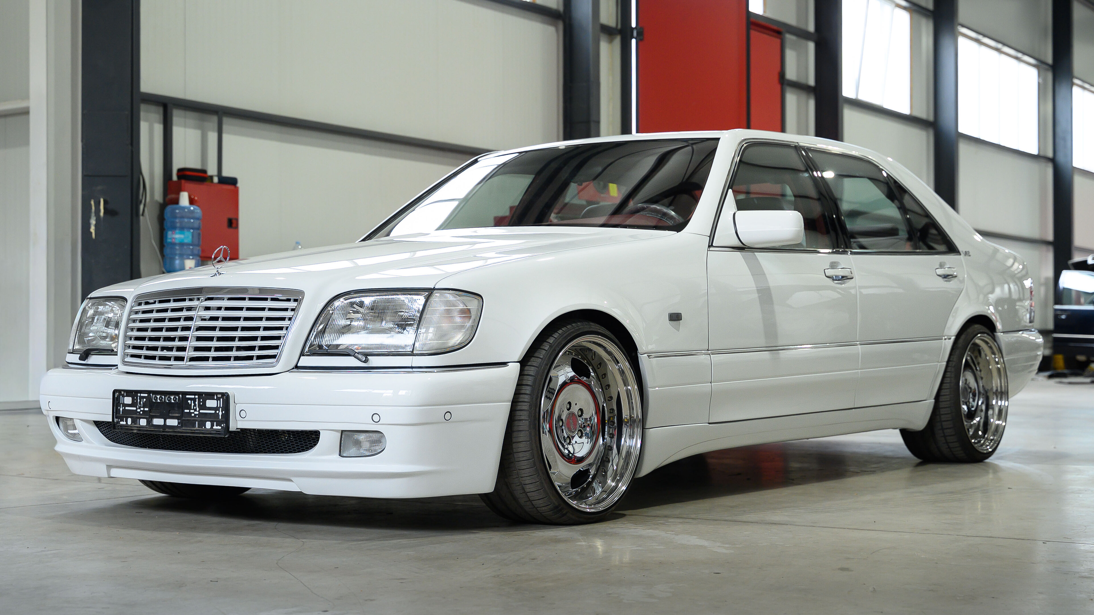 A Bulgarian tuner has chromed and marooned a V12 W140 Merc S-Class