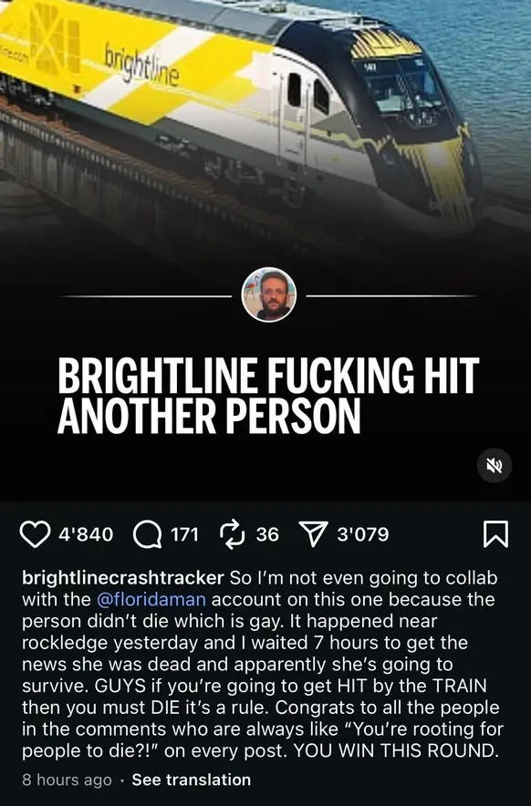 On a pris le «train tueur» qui fait une victime tous les 13 jours