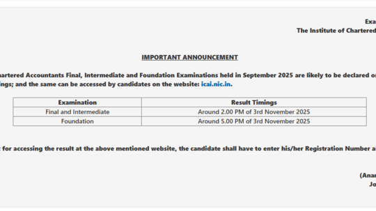 CA Result 2025 Today: How and Where to Check Final, Inter, and ...