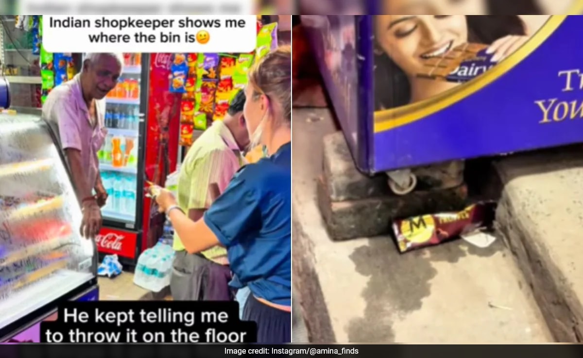 Indian Shopkeeper Criticised For Asking Foreigner To Throw Wrapper On ...