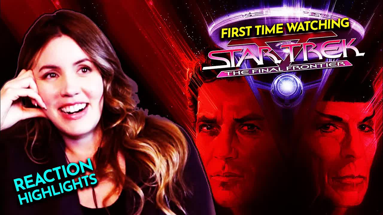 Cami a good sport watching STAR TREK V THE FINAL FRONTIER (1989) Movie ...