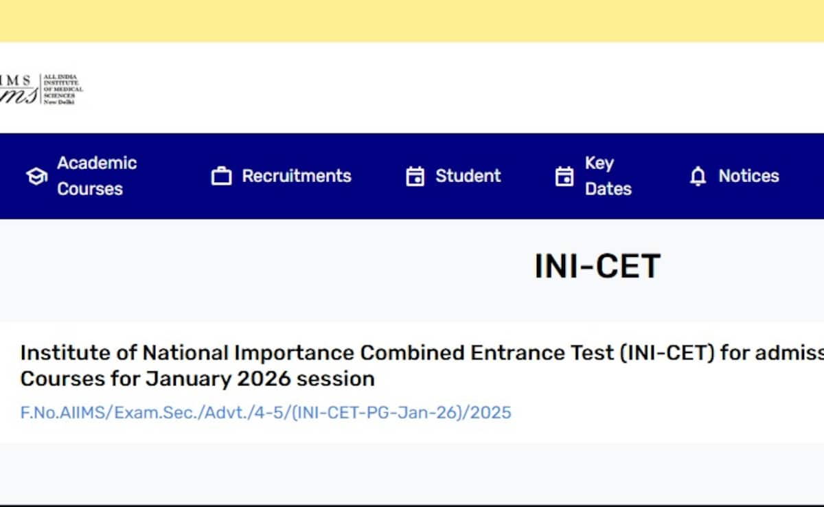 AIIMS Releases Admit Cards For Institute Of National Importance ...