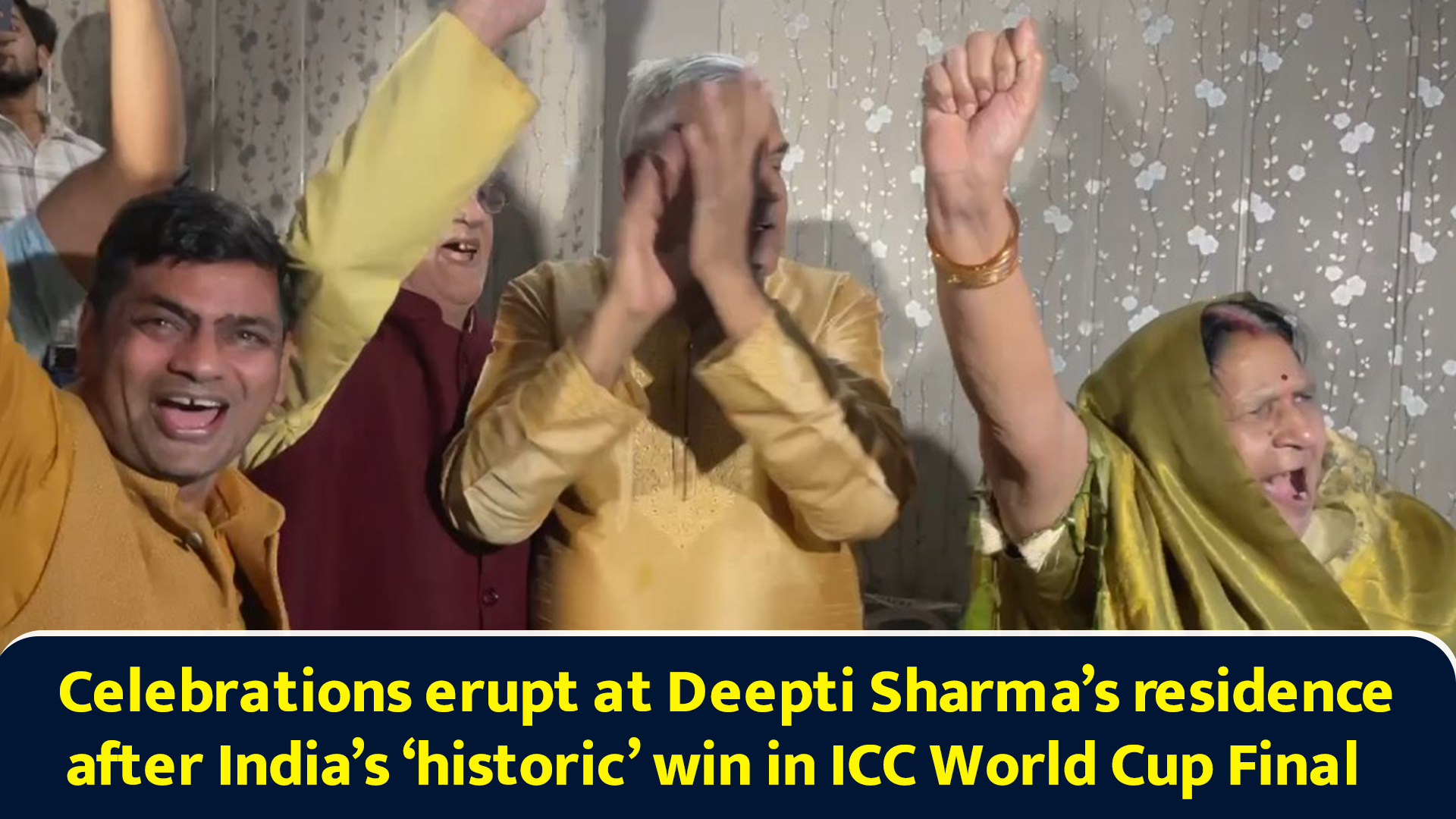 Celebrations at cricketer Deepti Sharma’s home after India’s ‘historic ...