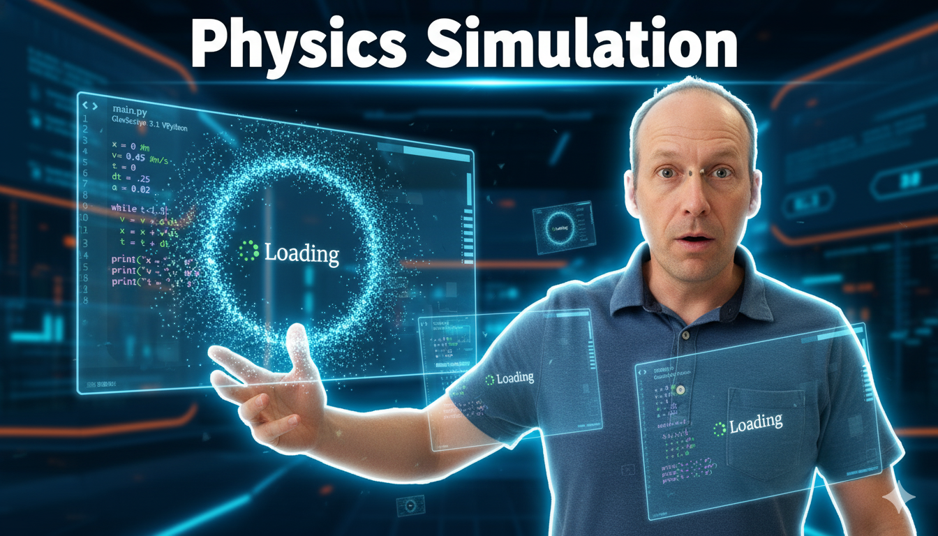 Python Physics Lesson 2; 1D Kinematics and Loops